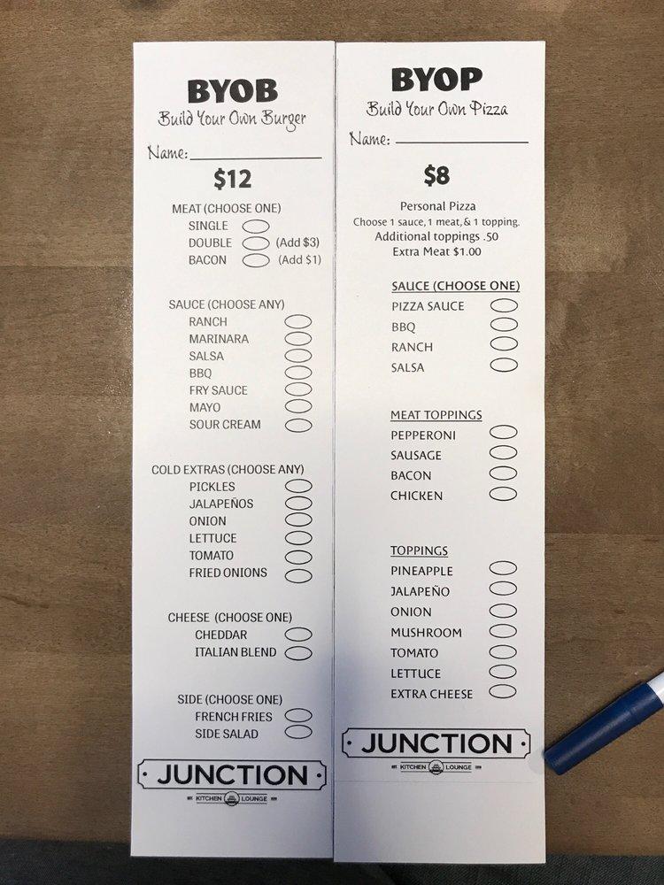 Menu at Junction Kitchen & Lounge pub & bar, Nampa