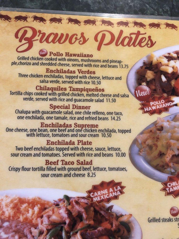 Menu at Los Bravos Mexican Restaurant, Conyers, Salem Rd SE #2097