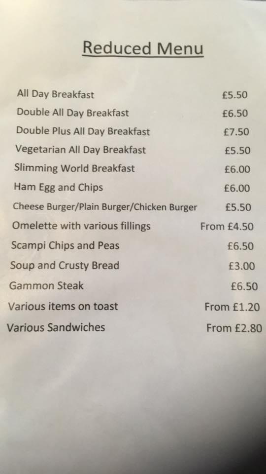 Menu at Shorely Scrumptious cafe, Worthing