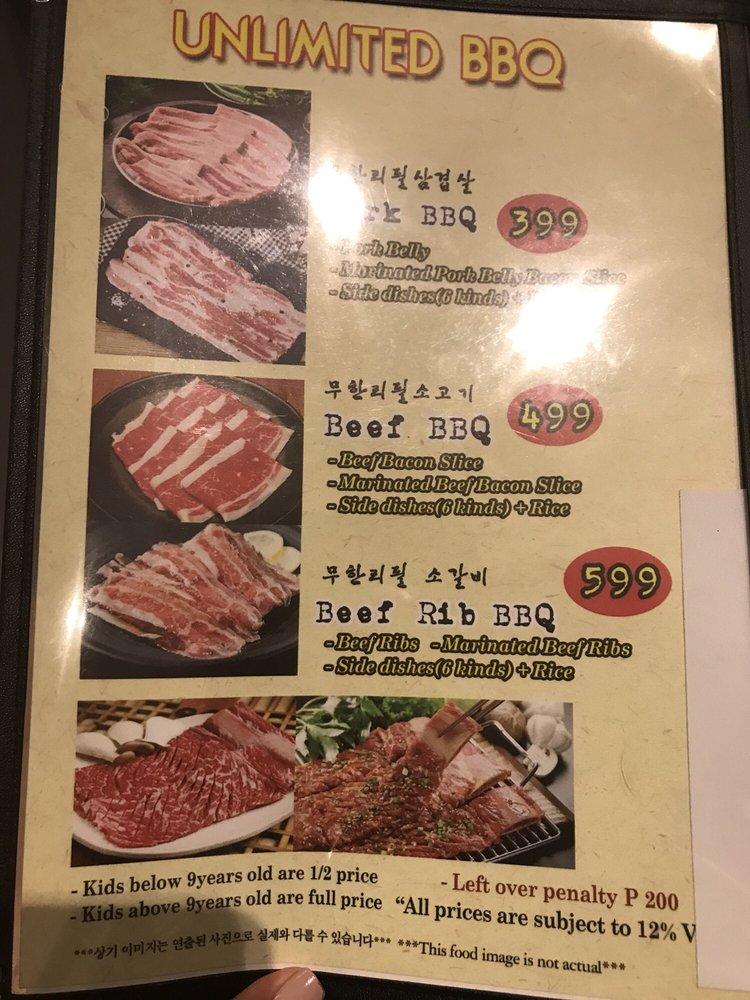 Menu at SamgyeopMasarap SM BF Branch restaurant, Parañaque, 8403 Dr ...