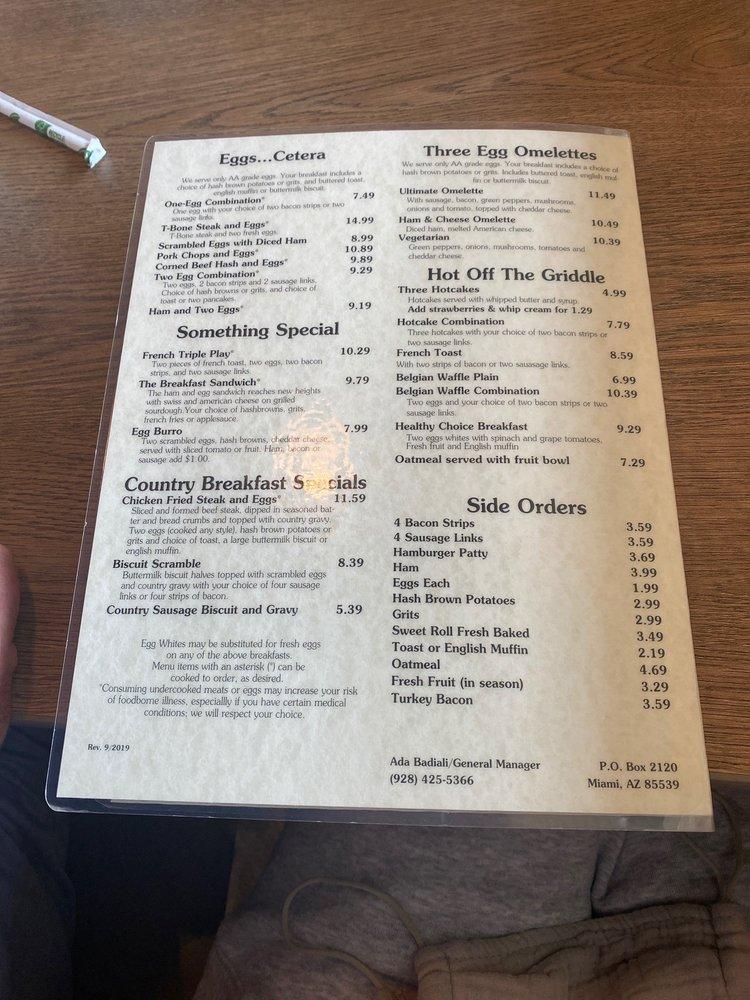 Carta del restaurante Judy's COOK HOUSE, Globe, Russell Rd