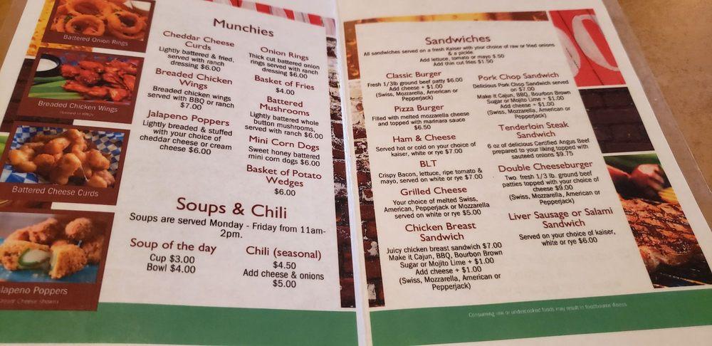 Menu at Walters' on North pub & bar, Wauwatosa