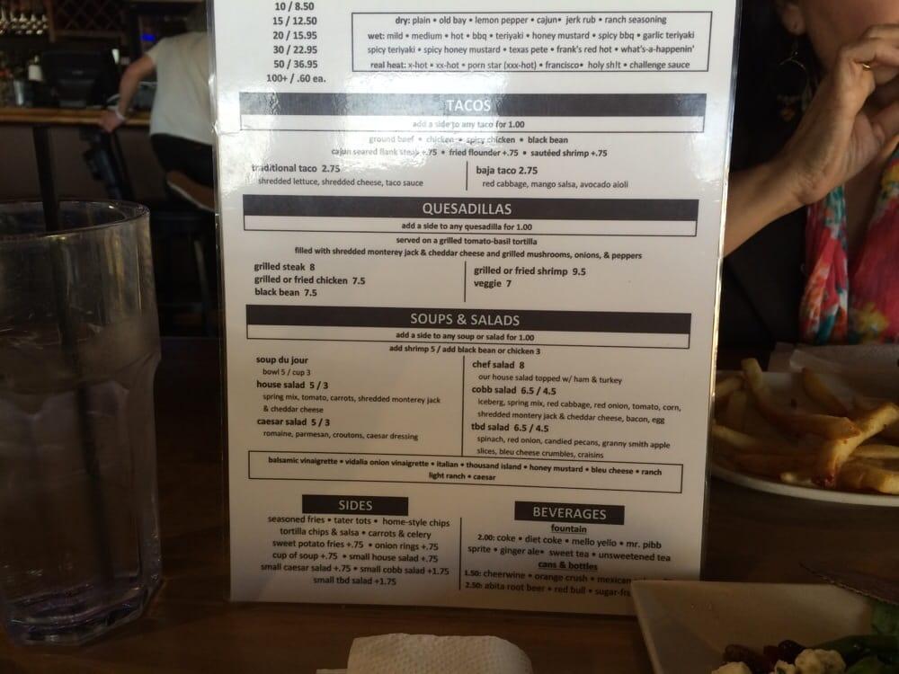 Menu at Jake's Pub & Billiards, Greensboro
