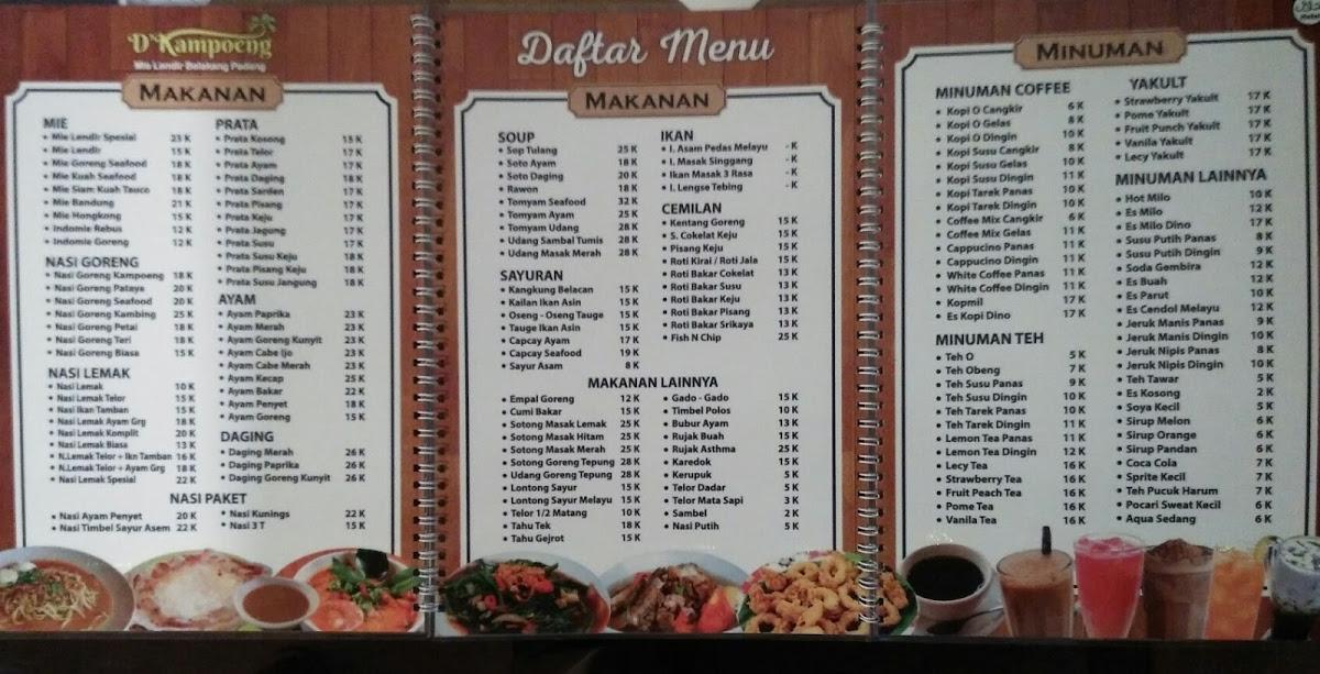 Menu at Kompleks Ruko KBC Batam Centre, Batam