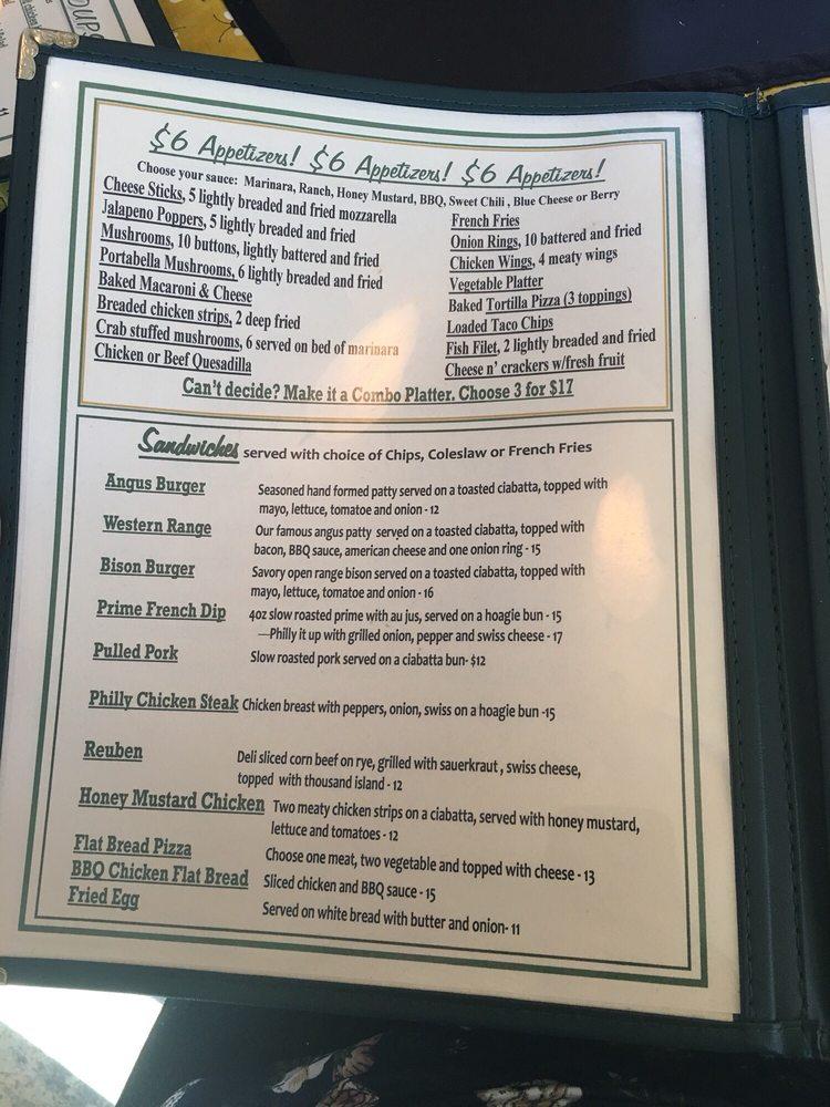Menu at Busy Bee Cafe, Buffalo