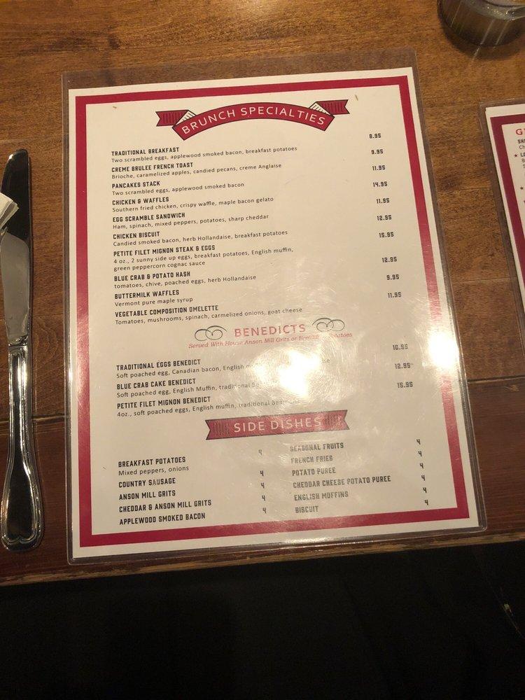 Menu at Salt Factory Pub, Woodstock