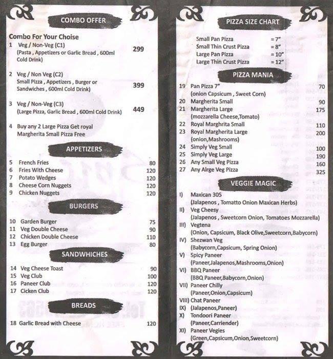 Menu at Spice Affair, Mumbai, shop no-6