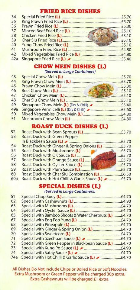 Menu at Hold King fast food, Bradford