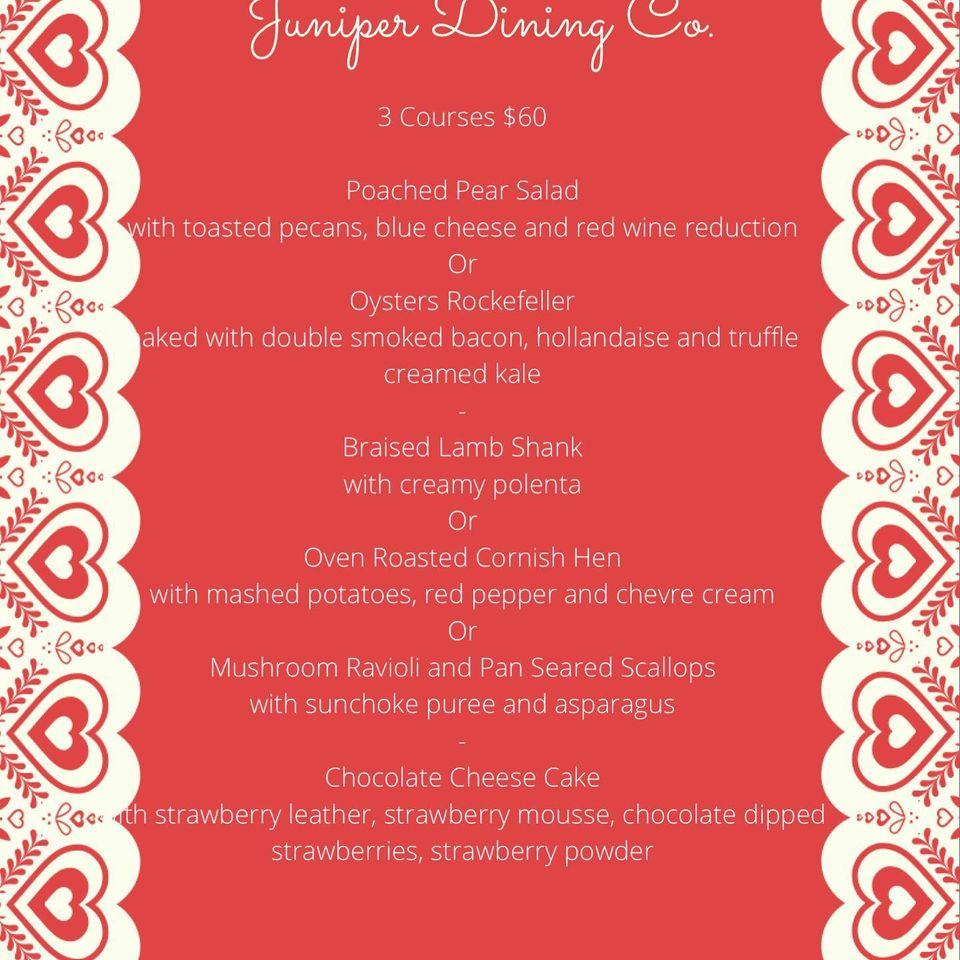 Menu at Juniper Dining Co. restaurant, Brant