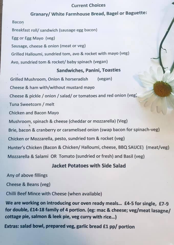 Menu at Little Bean Cafe Pulborough, Pulborough