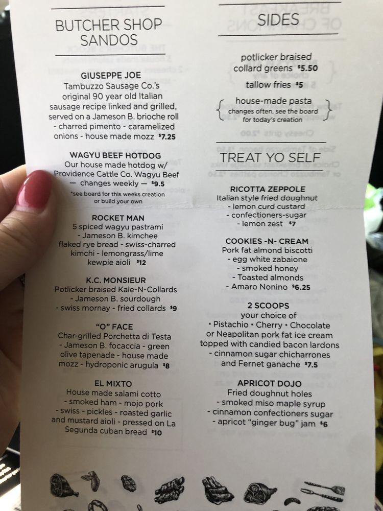 Menu at The Boozy Pig restaurant, Tampa, 3255 W Cypress St