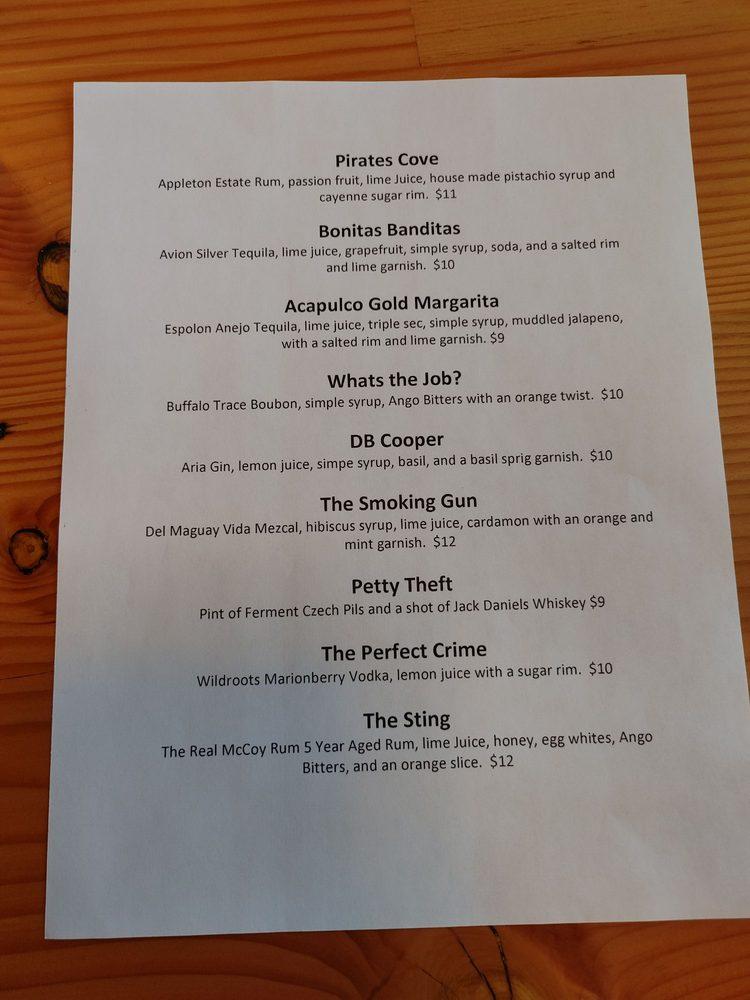 Menu at Bandit's Bar & Grill, Troutdale