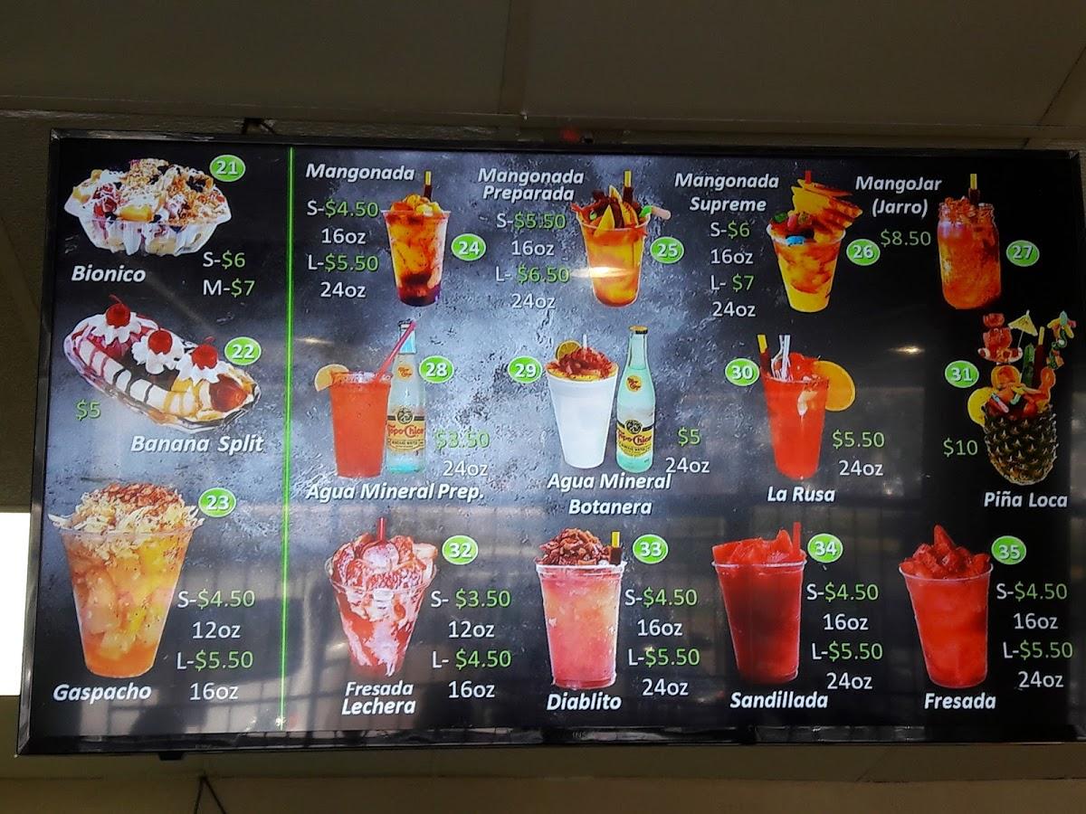 Menu at Elote Spot restaurant, Houston, 110 E Edgebrook Dr