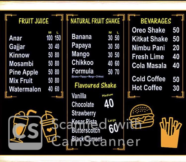 Menu at Sip and Snack, Kansal