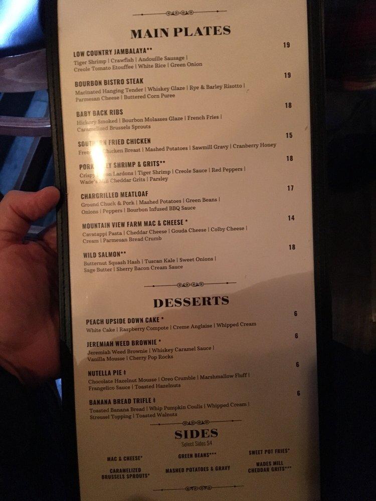 Menu at Jimmy Madison's restaurant, Harrisonburg, 121 S Main St #3602