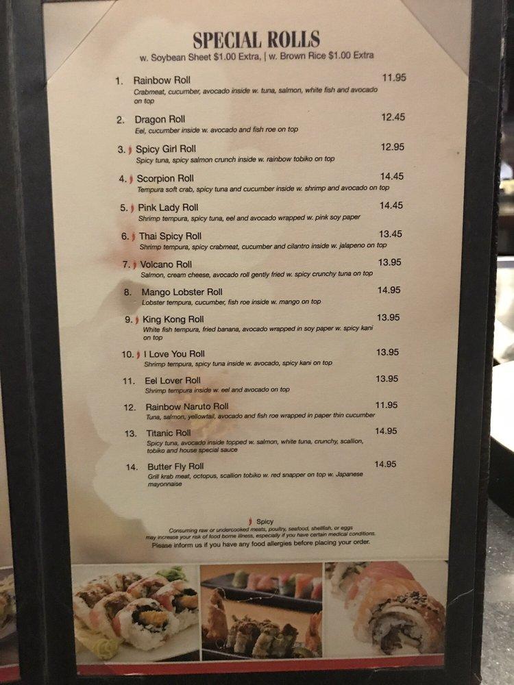 Menu at Tokyo - Hibachi & Sushi restaurant, Medina