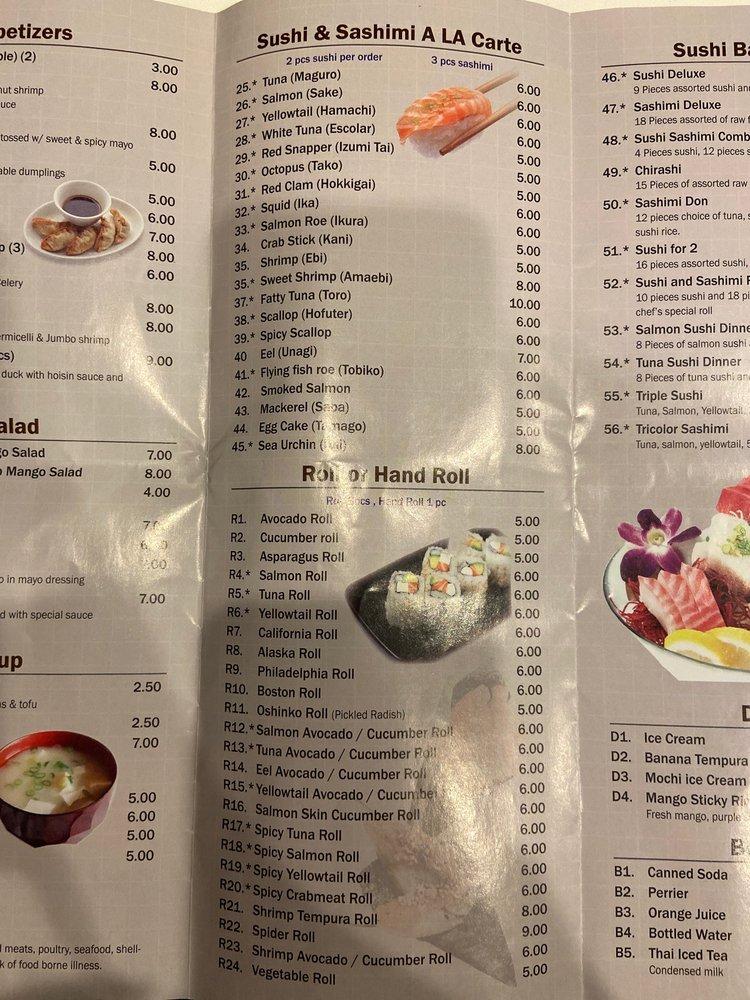 Menu at DING Asian Cuisine restaurant, Riverview