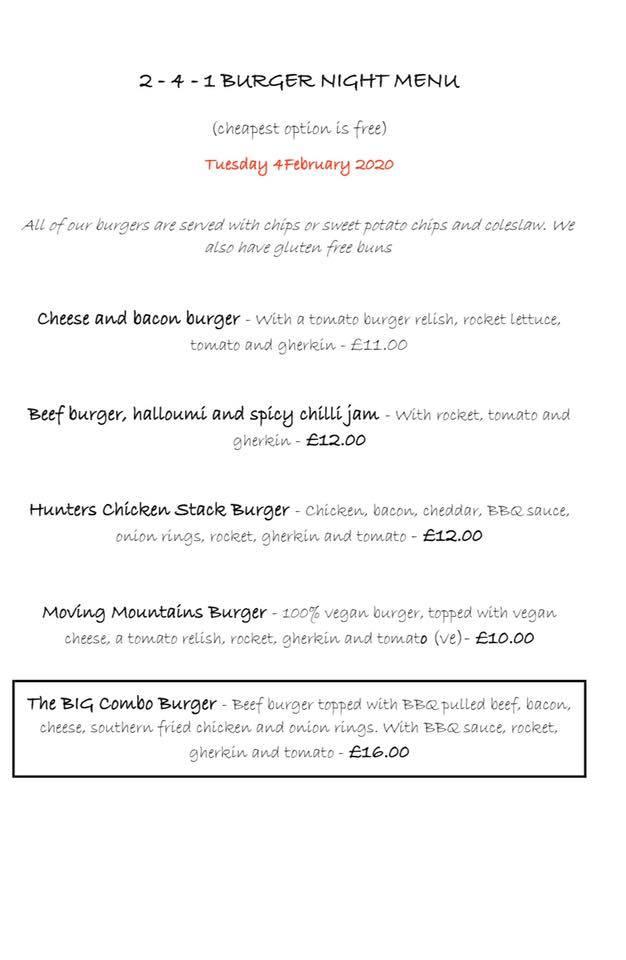 Menu at The New Inn pub & bar, Chacombe