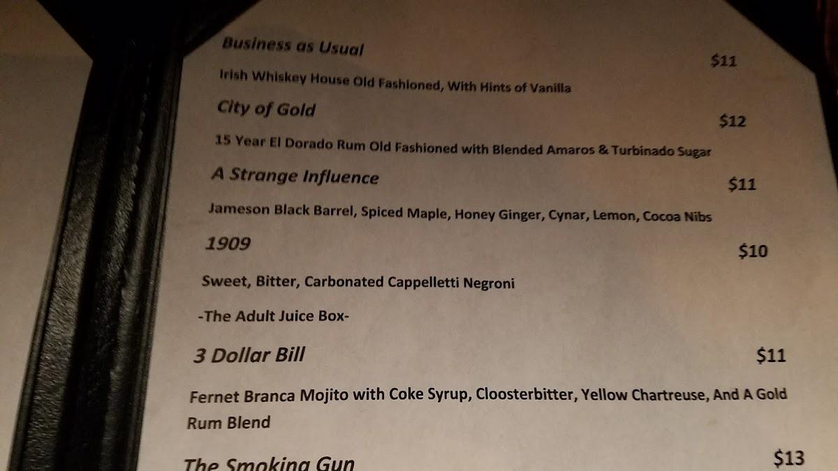 Menu at The Alchemist pub & bar, White Bear Lake