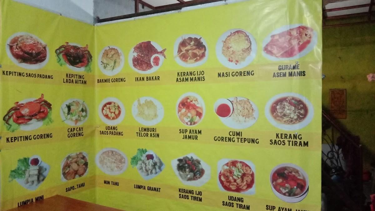 Menu at Kantin Tama Seafood &chinese food restaurant, Balecatur