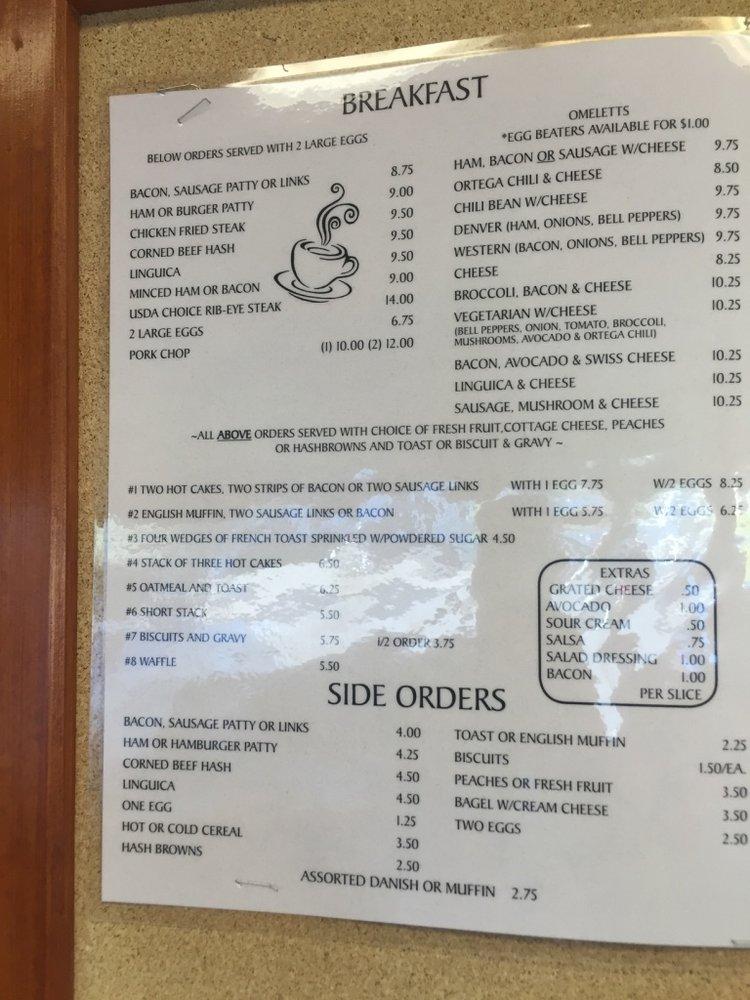 Menu at Renee's Café cafe, Lakeport