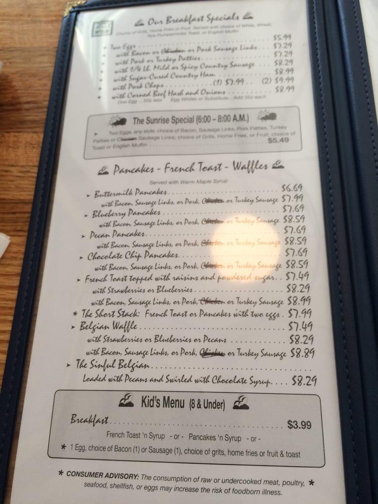 Menu at Beach Diner Fernandina Beach restaurant, Fernandina Beach, S 8th St