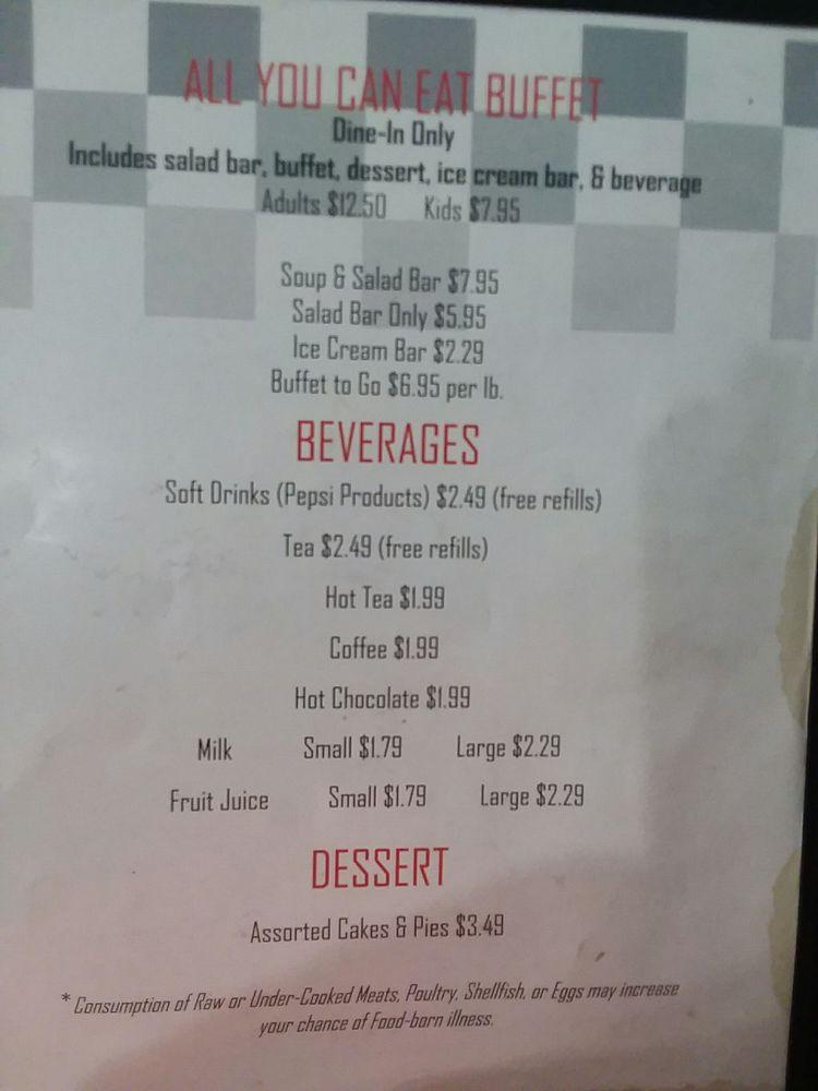 Menu at Hermie and Elliott Sadler Restaurant, Emporia
