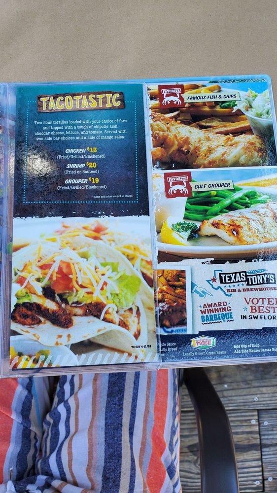 Menu at Pinchers restaurant, Naples, 5th Ave S
