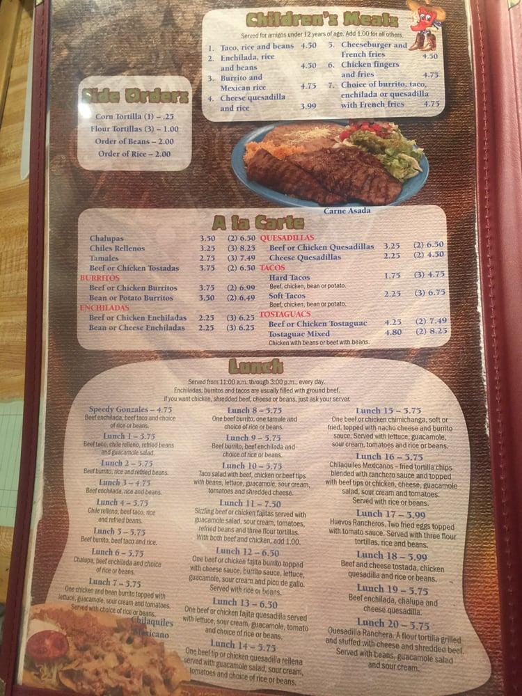 Menu at El Azteca - Norfolk restaurant, Norfolk, E Little Creek Rd