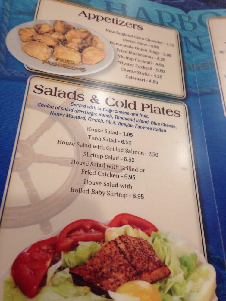 Menu at Harbor Inn Seafood Restaurant, Columbia, Two Notch Rd
