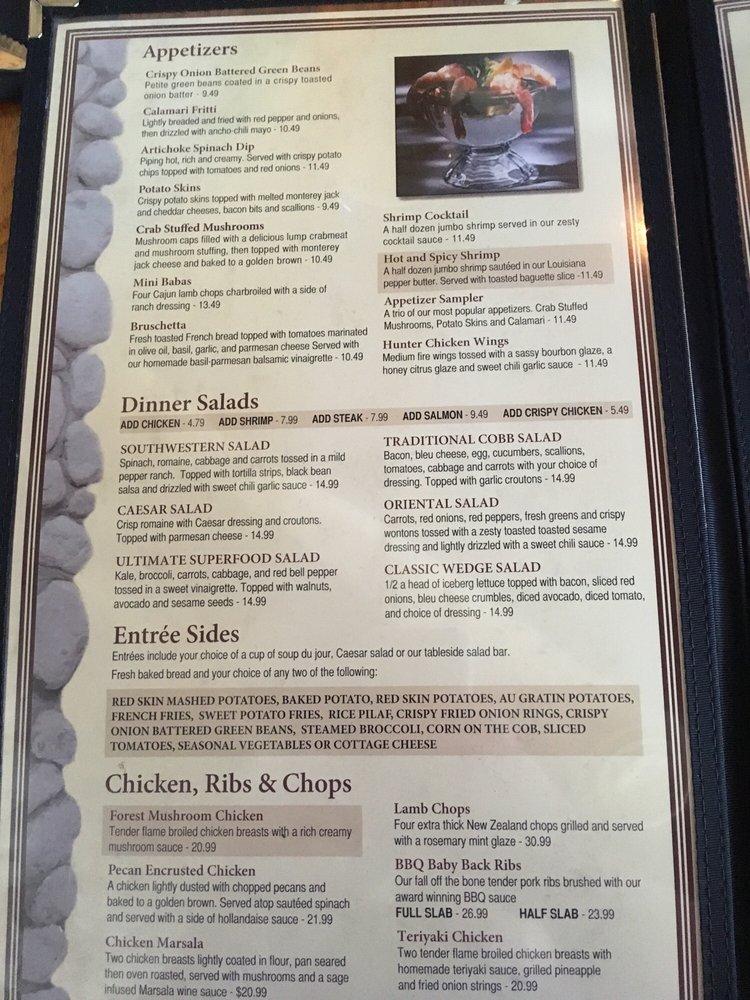 Menu at Hungry Hunter Steakhouse, Bakersfield