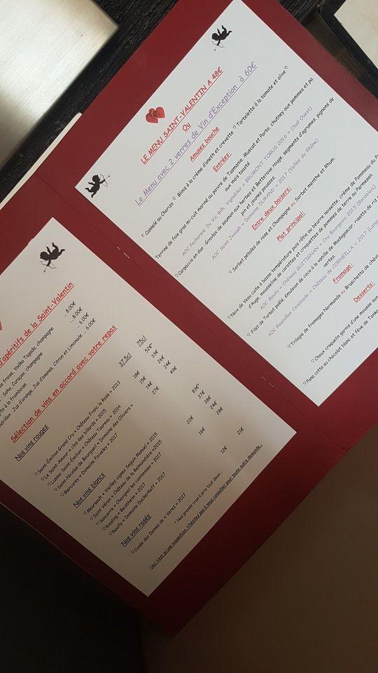 Menu at Le Saint Pierre restaurant, Mézidon Vallée d'Auge