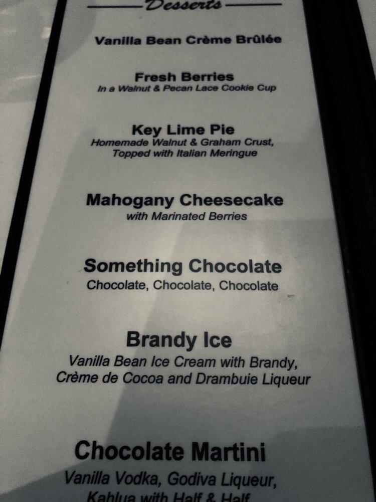 Menu at Mahogany Prime Steakhouse, Oklahoma City, W Memorial Rd