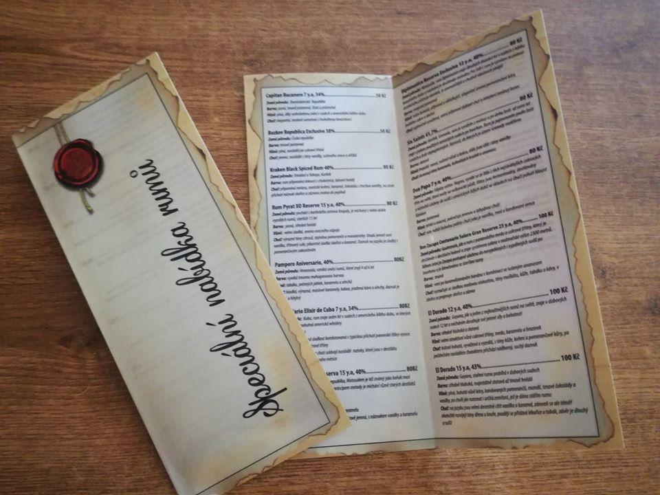 Menu at Saigon 2 pub & bar, Hodonice