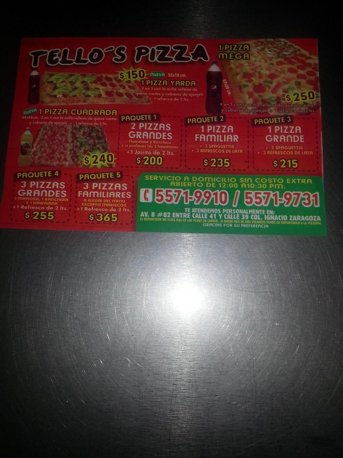 TELLO'S PIZZA restaurant, Mexico - Restaurant reviews
