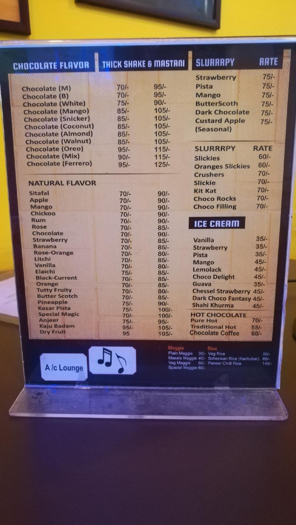 Menu At Cafe Hidden Place Amravati Below Near Sipna College Of Engg menu-at-cafe-hidden-place-amravati-below-near-sipna-college-of-engg