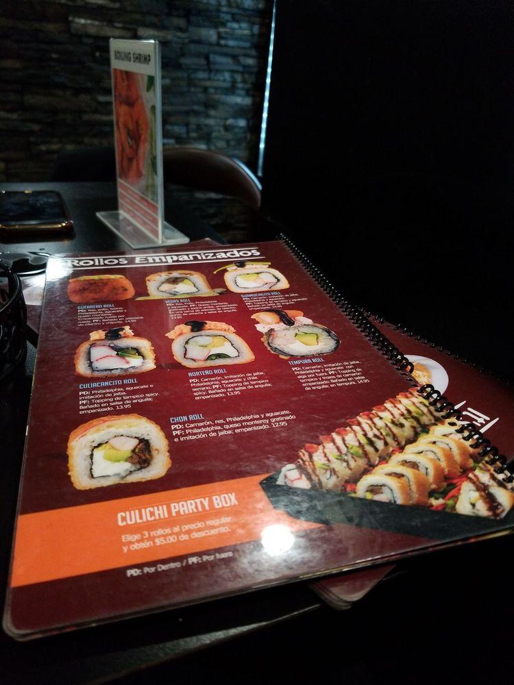 Menu at Culichi Town restaurant, Bell