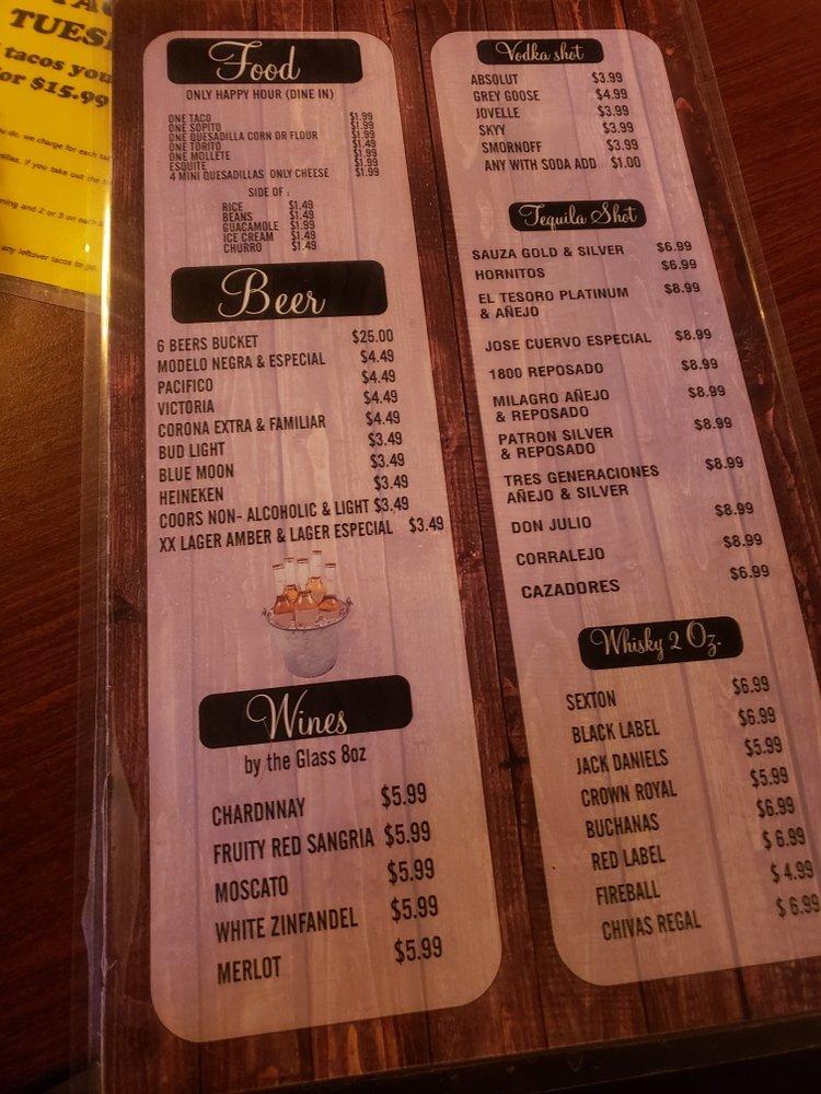 Menu at LA ILUSION AL CARBON restaurant, Tacoma, s S 56th St