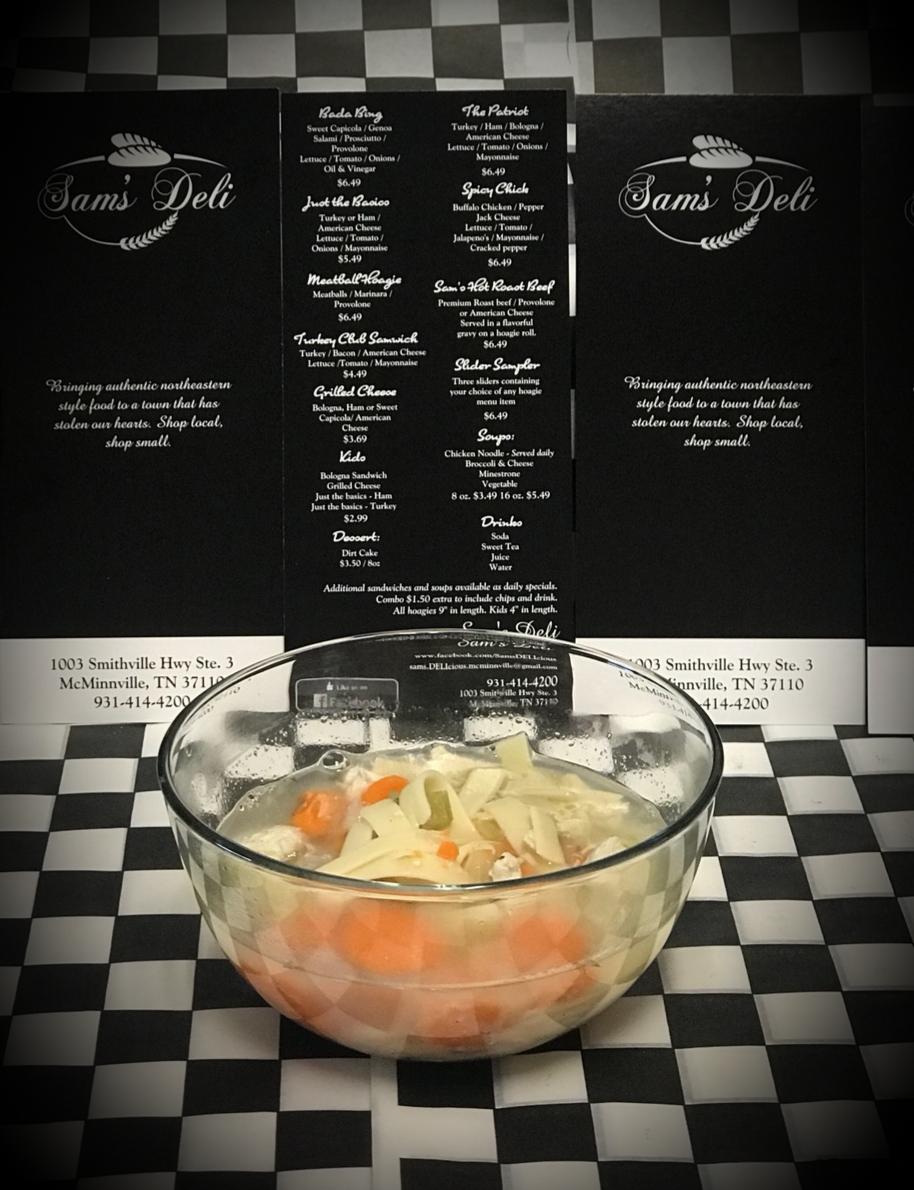 Menu at Sam's Deli & Sweet Box Bakery, McMinnville