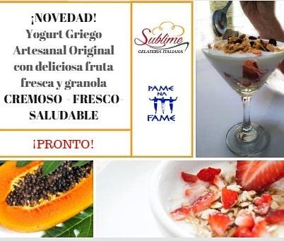 Menu at Sublime Gelateria Italiana cafe, Santa Marta