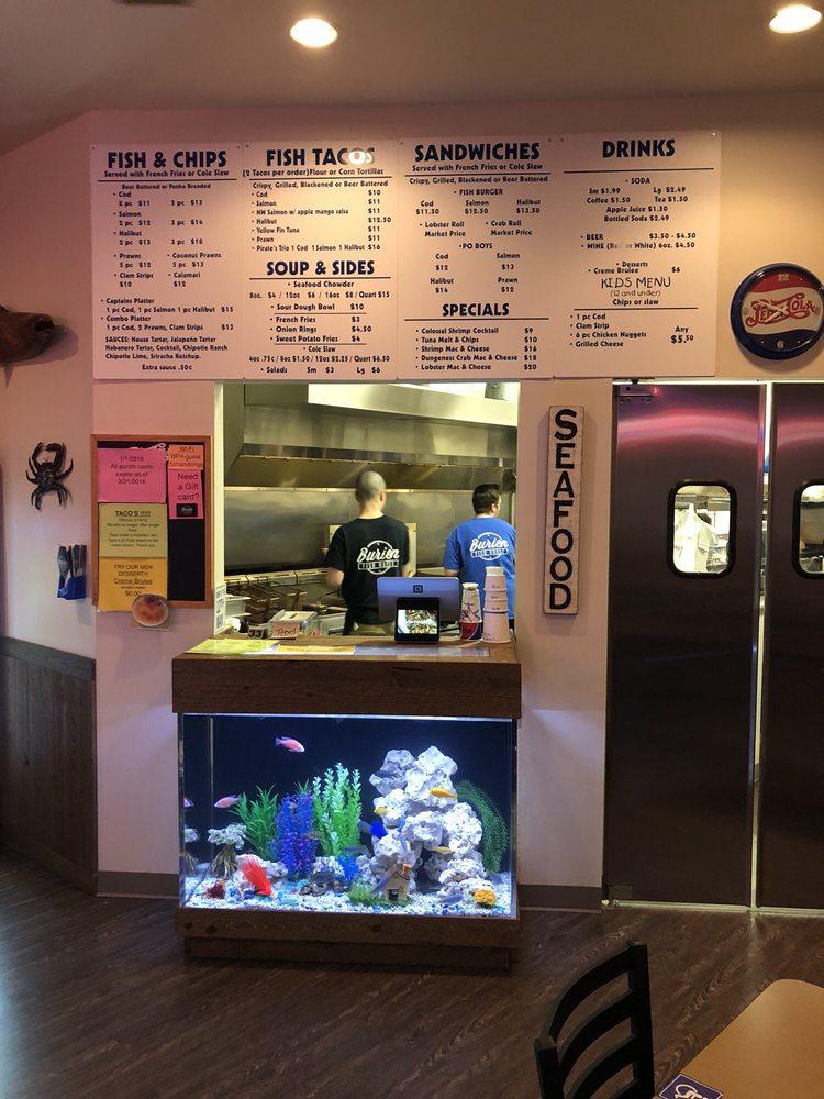 Menu at Burien Fish House restaurant, Burien