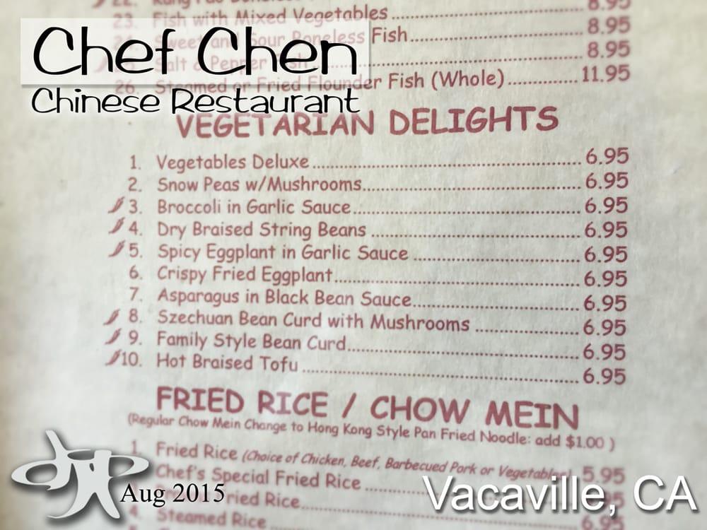Menu at Chef Chen's Chinese Restaurant, Vacaville