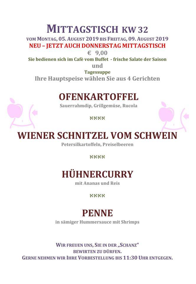 Speisekarte von Hotel zur Schanz restaurant, Ebbs