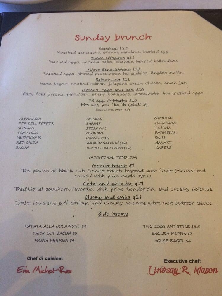 Menu at Cristiano Ristorante restaurant, Houma