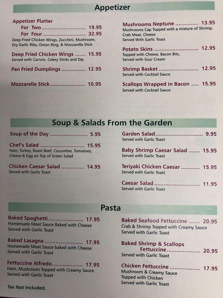 Menu at Mikie's Wheel Inn Restaurant, Rycroft