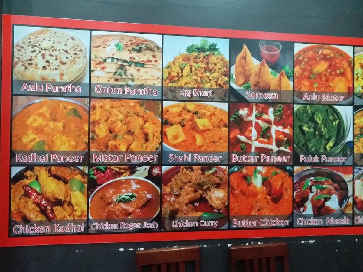 Menu at Shady's Indian Restaurant, Pattaya City
