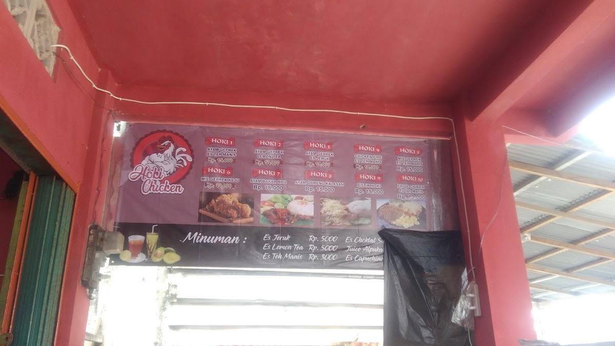 Menu at Hoki Chicken restaurant, Krui