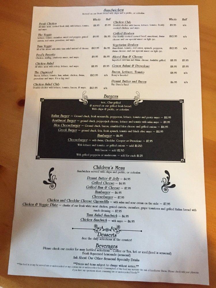Menu at The Cupboard Café cafe, Bristol