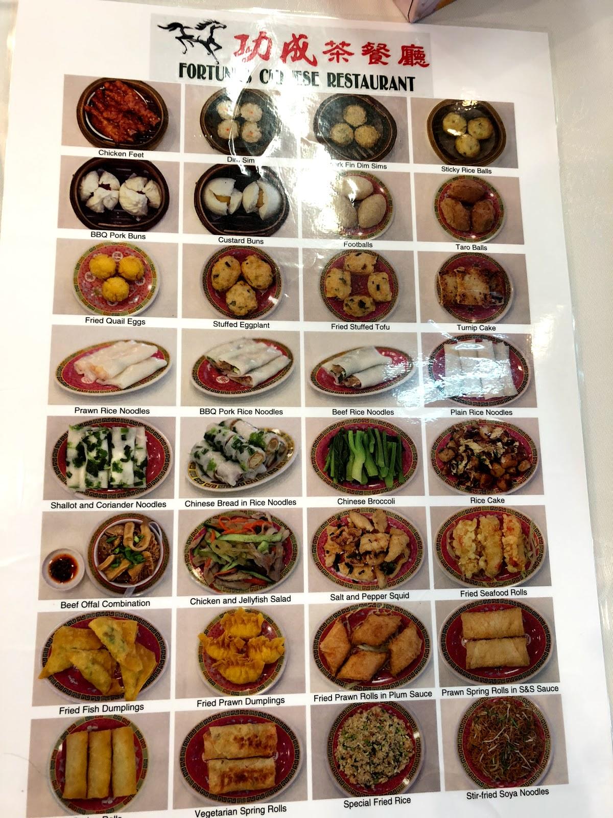 Menu at Fortune8 Chinese Restaurant, Cabramatta