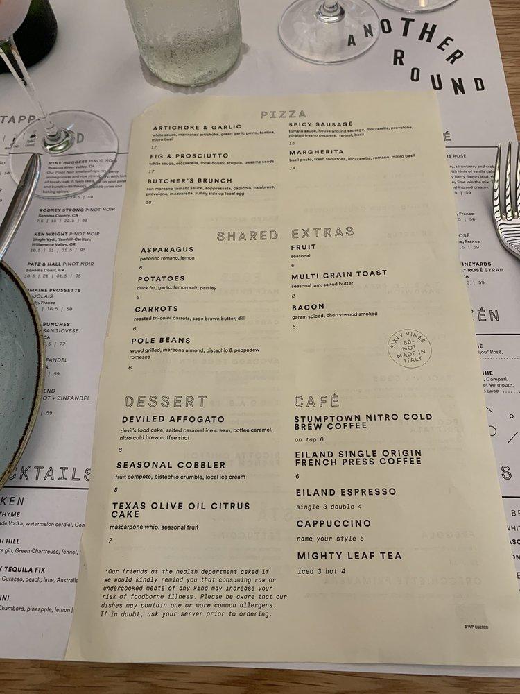 Menu at Sixty Vines pub & bar, Winter Park